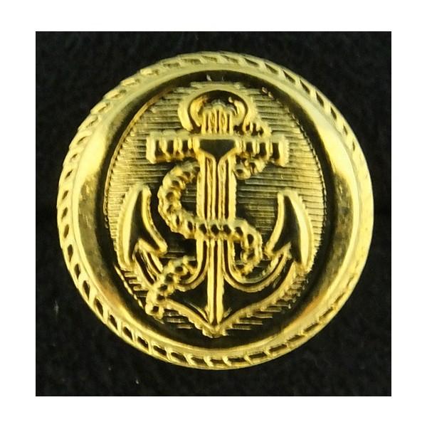 素材/真鍮（しんちゅう）直径/15mm　袖ボタンに厚み/8mmカラー/ゴールドブレザー、ジャケット、スーツ、コート等の袖ボタンに※クレジット、前払いの場合にはメール便にて発送致します。※代金引換等クレジット決済、前払い以外の決済の場合には宅...