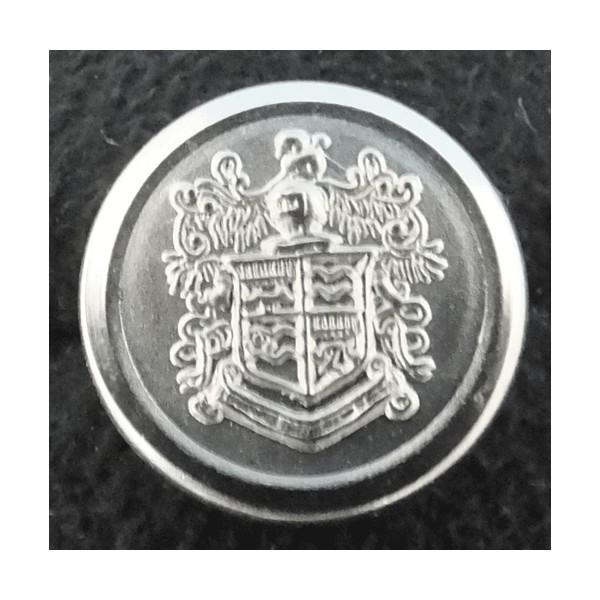 素材/真鍮（しんちゅう）直径/15mm　袖ボタンに厚み/7mmカラー/シルバーケシブレザー、ジャケット、スーツ、コート等の袖ボタンに※クレジット、前払いの場合にはメール便にて発送致します。※代金引換等クレジット決済、前払い以外の決済の場合に...