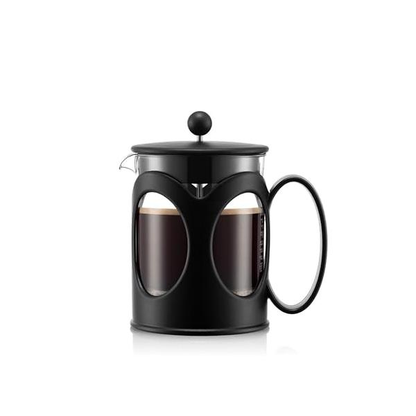 サイズ：D110 x W145 x H150mm重量：358g容量：500ml素材：本体＝耐熱ガラス / フレーム、リッド、コーヒー豆計量スプーン＝ポリプロピレン / フィルター＝ステンレススチール付属品：コーヒー豆計量スプーン生産国：ポル...