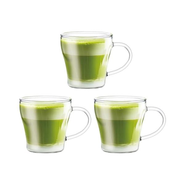 本体サイズ:約φ8.6×8.8cm、最大径約11.8cm1個あたり本体重量:約384g素材・材質:ホウケイ酸ガラス原産国:タイ容量:約330ml ／ 食洗機対応:可 ／ 電子レンジ対応:可