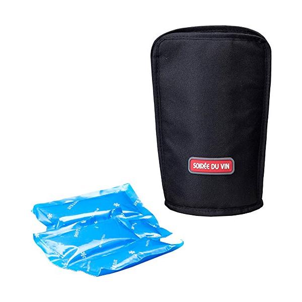 サイズ約:11×11×20cm素材・材質:本体表地/ポリエステルポリウレタンコート、断熱材/発泡ウレタン、裏地/PEVAポリエチレン酢酸ビニール生産国:中国付属品:蓄冷剤2個付き83g×2個氷を使わないワインクーラー