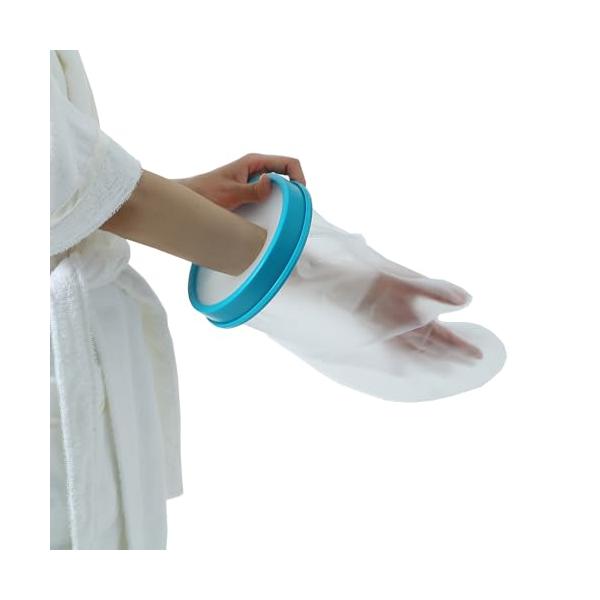 手の平や手首にギプスや包帯を装着したままシャワーが浴びられる、手首用の防水カバーです。 伸縮性の高いシリコン製の間口が包帯やギブスを水濡れからガードします。保証について TAKUMEDでは当製品に対し90日間の製品保証を提供いたします。製造...