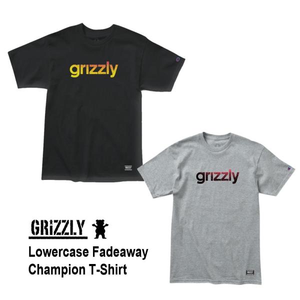 【GRIZZLY X  Champion / T-SHIRTS】スケボー・スケートボードのデッキテープブランド、GRIZZLY（グリズリー）のTシャツです。アメリカのスポーツウェアブランド Champion（チャンピオン）とのコラボ！。M：...