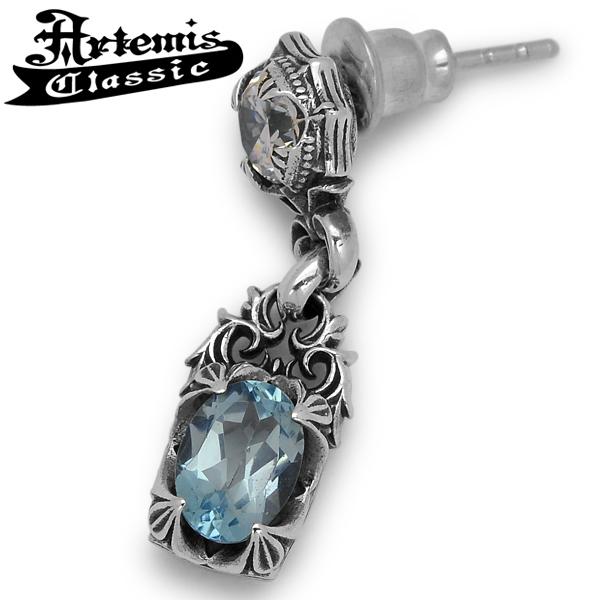 ブランドArtemis Classicアルテミスクラシック商品名Poseidon Pierceポセイドンピアス　ACE0198説明文繊細に彫り込まれた中世のゴシック建築に見られるトレサリー柄の中に、クリアカラーのキュービックジルコニアと海を...