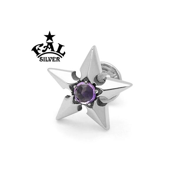 ブランド名FALエフエーエルFuck Around Lewisiteファックアラウンドルイサイト商品名ゴシックスターMピアス説明文鏡面とエッジ、ストーンで構成されたピアスです。シンボルとなる星をゴシックのデザインが持つ力強さで表現し、星の内...