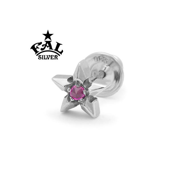 ブランドFAL / Fuck Around Lewisite / ファックアラウンドルイサイト商品名ゴシックスターSピアス説明文鏡面とエッジ、ストーンで構成された小振りなピアスです。シンボルとなる星をゴシックのデザインが持つ力強さで表現し、...