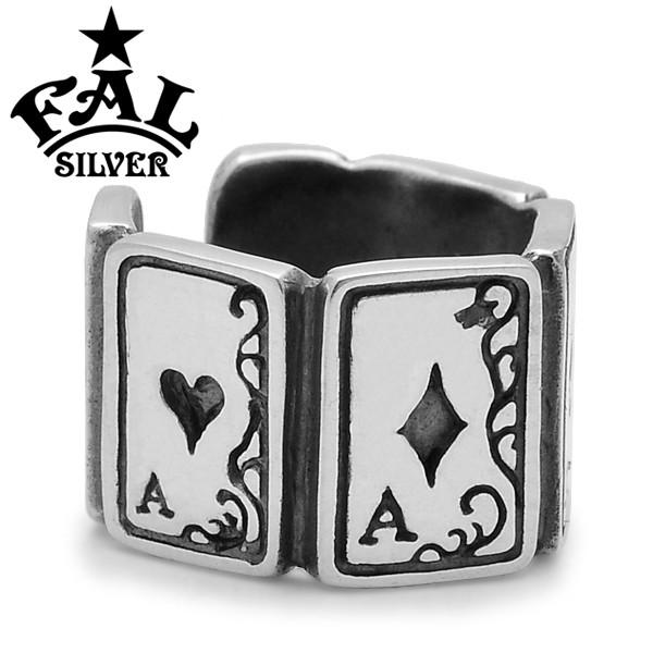 ブランドFAL / Fuck Around Lewisite / ファックアラウンドルイサイト商品名IVCオールアラウンドイヤカフ説明文トランプのハート、ダイヤ、クローバー、スペードのエースのカードをモチーフにしたイヤカフスです。サイズ縦 ...