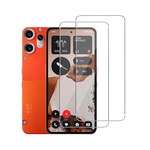 対応機種CMF Phone 2 Pro 液晶保護強化ガラスフィルム、2枚セット。全面保護日本旭硝子製ガラス素材採用 最上級強度のガラスを使用し表面硬度は9H。スマートフォンがカバンの中で、鍵などの鋭いものにぶつかっても傷が付きにくく、スマー...