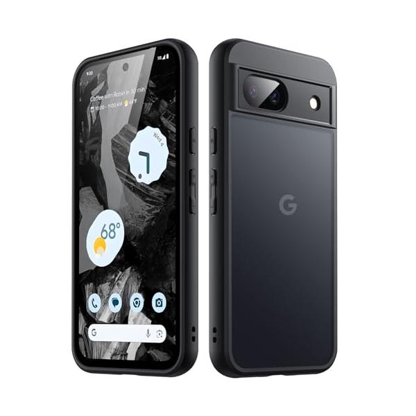 スリム &amp; スタイリッシュ Google Pixel 8a 6.1インチ 2024 専用です。美観と保護性を考慮に入れ、十分にスリムでポケットの出し入れが簡単で、おデバイスがかさばらないように見えます半透明マットバック マット仕上げ...