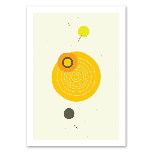 ■インテリアの為のアートポスター<キーワード>ポスター,インテリア,アート,人気,おしゃれ,デザイン,センス,イラスト,北欧,円,ポップ,イエロー