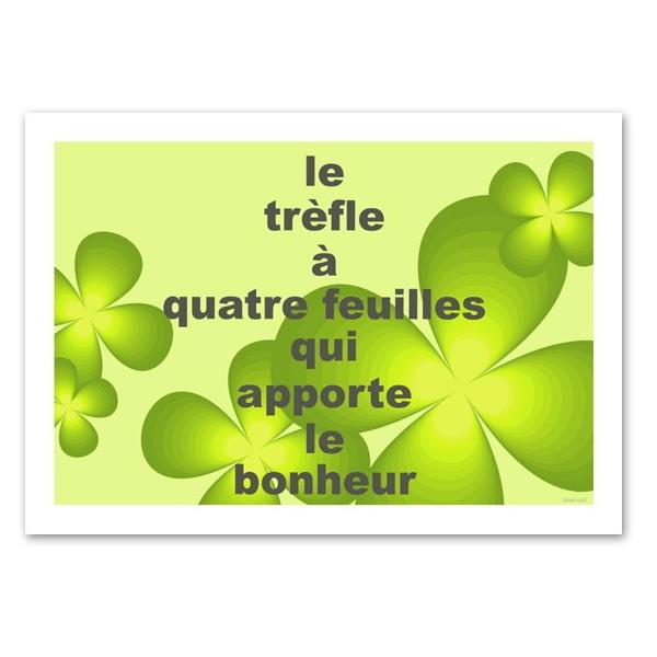 ■インテリアの為のアートポスター<キーワード>ポスター,インテリア,アート,人気,おしゃれ,センス,イラスト,花,植物,四つ葉のクローバー,幸運