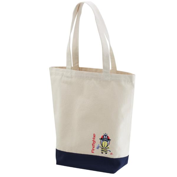 アメリカの消防士「Firefighter（Fireman）」になり、頑丈な斧を持ち、奮闘しているハシビロコウの刺繍入りキャンバストートバッグになります。他にはないオリジナルデザインですので、プレゼントにもお薦めです♪使用しているトートバッグ...