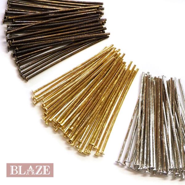 ▼商品詳細▼【サイズ】全長:約2cm　太さ:約0.05cm【入数】約40本セット【材質】真鍮【原産国】中国※閲覧環境により、写真と実際の色が異なる場合がございます。※ロットにより商品のサイズ・色味等が多少異なる場合や、偏りがある場合がござい...