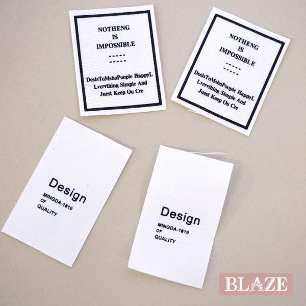 ▼商品詳細▼【デザイン】A＜Design＞・B＜NOTHING＞【サイズ】画像参照【入数】2個【材質】ポリエステル【原産国】中国【スタッフのコメント】付けるだけで簡単に作品のクオリティを上げてくれるかっこいい英字タグ。シンプルなデザインなの...