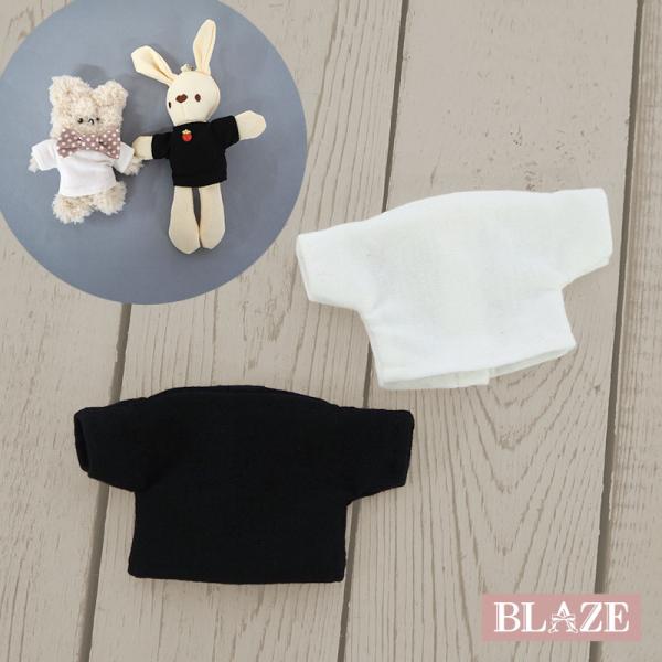 ▼商品詳細▼【デザイン】A＜ホワイト＞・B＜ブラック＞【サイズ】約5.5×9.5cm（※ぬいぐるみの体目安サイズ約8〜11cm）【入数】1個入り【材質】ポリエステル・ナイロン【原産国】中国【スタッフのコメント】着せて楽しむぬいぐるみ用のＴシ...