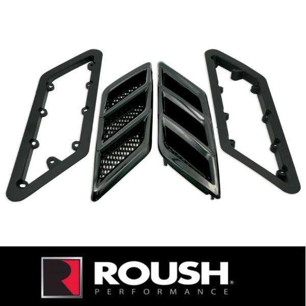 ☆商品名：2015-2023 Roush Mustang Fender Vent Heat Extractors - Gloss Black☆品番：422326☆素材：ABS プラスチック☆適応車種：2018-2023年 フォード マスタン...