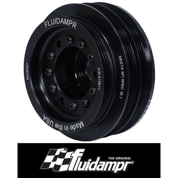 ☆商品名：Fluidampr Viscous Damper☆品番：610911☆車名：スカイライン GT-R☆車両型式：BCNR33 GTR, BNR34 GTR☆エンジン：RB26DET phase-2☆年式：1995~2002年穴内径:...