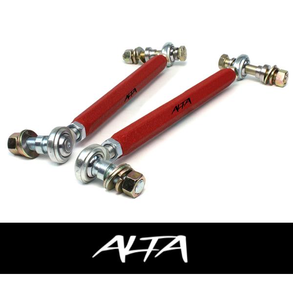 ☆商品名：ADJUSTABLE FRONT ENDLINKS FOR ALL MINIS☆品番：AMP-SUS-400☆カラー：レッド☆ロッド素材：6061 Aluminum Hex Rod Stock☆長さ：11.5"-13.25"（29...