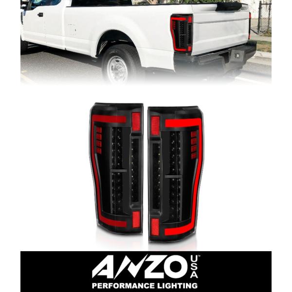 注意：車検際、判断によっては、車検に通らない場合がございます。そのようなトラブルのために、純正ライトの保管を強くお勧めしております。☆商品名：FORD F-250/350/450/550 SUPERDUTY 17-19 LED TAIL L...