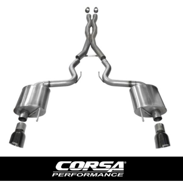 注意: 携帯でご覧中のお客様は、お手数ですが、ご購入前に必ず当ショップのウエブサイトバージョンに記載の注意事項をご確認下さい。☆商品名：3.0 in Cat-Back 4.5 in Single Tips | 2015-2017 Musta...