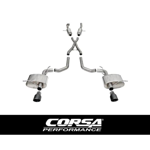 注意: 携帯でご覧中のお客様は、お手数ですが、ご購入前に必ず当ショップのウエブサイトバージョンに記載の注意事項をご確認下さい。☆商品名：SPORT / 2.75 IN CAT-BACK 4.5 IN SINGLE TIPS | 2018-2...