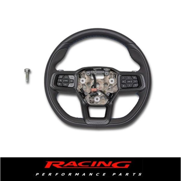 ☆商品名： FORD RACING MUSTANG DARK HORSE STEERING WHEEL KIT☆品番：M-3600-M☆カラー: ブラック（グリップ）、ブルー（ステッチ）☆直径・奥行: 純正ダークホースと同じ☆適応車種☆20...