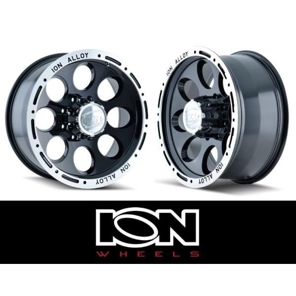 ☆商品名：ION Type 174 16x8 / 8x165.1 BP / -5mm Offset / 130.8mm Hub Black/Machined Wheel☆セット内容：ホイール２本☆センターキャップ：付き（＃C101710）☆...