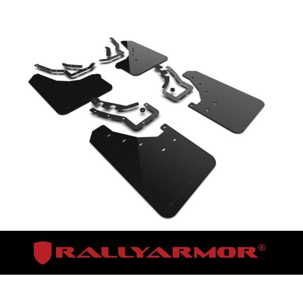 ☆商品名：Rally Armor Rally Mud Flaps☆品番：MF114-UR-BLK-MBK☆カラー：ブラック・メタリックブラック☆車名：Gen 4 トヨタ タコマ SR, SR5, TRD PreRunner, TRD Spo...
