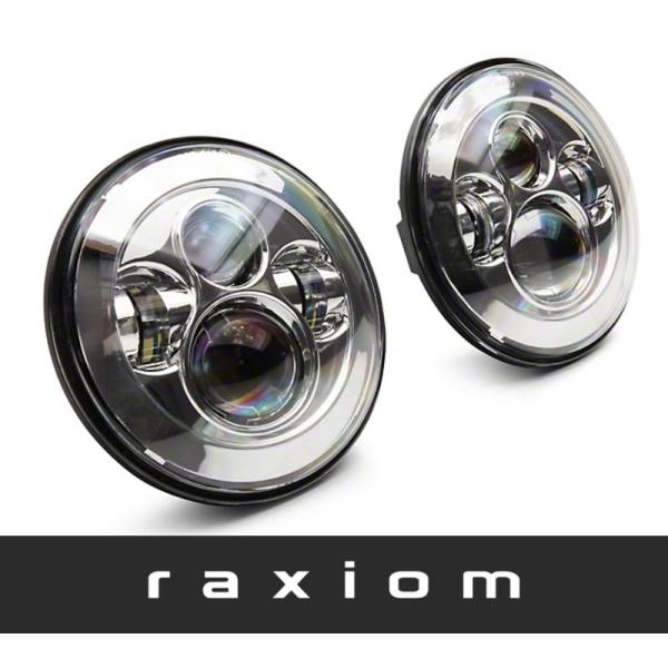 注意：車検際、判断によっては、車検に通らない場合がございます。そのようなトラブルのために、純正ライトの保管を強くお勧めしております。☆商品名：Raxiom Axial Series LED Daymaker Headlights; Chro...