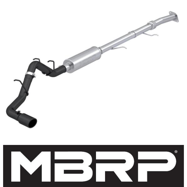 ☆商品名：MBRP 2023+ Chevy Colorado/GMC Canyon Aluminized Steel 3in Cat-Back Single Side Exit - Black☆品番： S5015BLK☆シリーズ：ARMOR...
