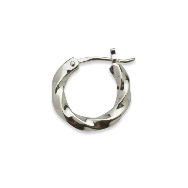 【発売日：2025年12月01日】【 FINE TWIST HOOP PIERCE S FE-005 】シンプルなツイストフープピアス S。ハンドメイドで一点一点丁寧に組み上げられています。※こちらのピアスは片売りとなります。両耳用をご希望...
