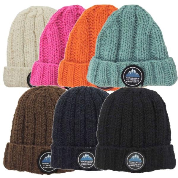 HIMALAYAN CLIMBER'S HAND-KNIT日本正規販売店ハンドメイドのボリューム満点のケーブル編みが存在感あり。ブランドワッペンあり。＊形がまばらに見えますがブラウン色の形をご参照くださいませ。●HIMALAYAN CLIM...