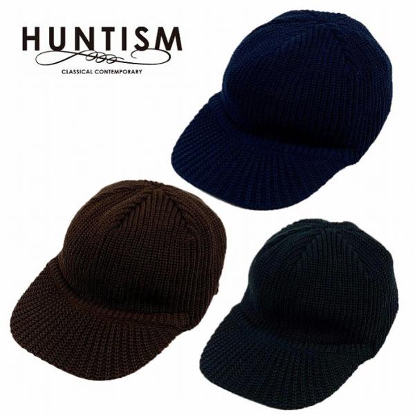 HUNTISM ハンティズム　通販正規店綿100%フリーサイズロータイプで浅めにかぶれるニット素材のベースボールキャップです。かなり浅めなデザインですが、ニットの伸縮性により絶妙にフィットします。オールシーズン対応の綿ニットで限りなくシンプ...