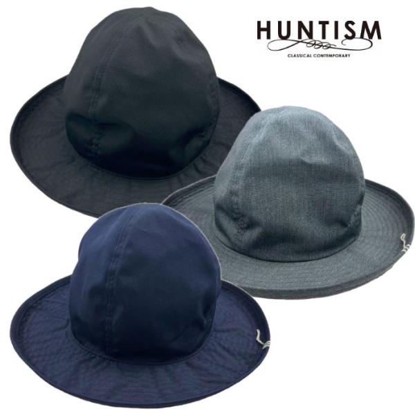 HUNTISM ハンティズム 正規店本体 : ポリエステル65%,綿35%メッシュ部分 : ポリエステル100%One Size (59cm)ブリム (6cm)4パネルマウンテンハット。アップしたブリムが特徴的で、限りなくシンプルなデザイン...