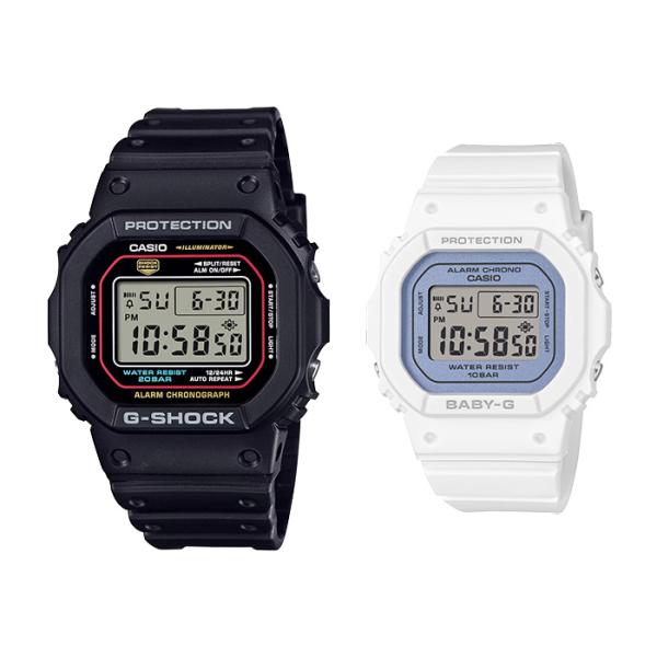 ペアウォッチ gショック g-shock ペア  腕時計ペア [メンズ]ケース・ベゼル材質： 樹脂樹脂バンド無機ガラス耐衝撃構造（ショックレジスト）20気圧防水ストップウオッチ（1/100秒／1秒、24時間計、スプリット付き）タイマー（セッ...