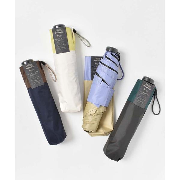 オールド・イングリッシュ・シープドッグをモチーフにしたブルーエオリジナルブランド「Bouncy.（バウンシー）」。シンプルでスタイリッシュなバイカラーデザインの折りたたみ傘。開いた時の直径は約96cmで、肩までしっかりカバーしてくれます。遮...