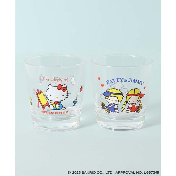 サンリオキャラクターズ アクリルタンブラー。レトロな雰囲気のハローキティとパティ＆ジミーの2種類。落としても割れにくい軽くて丈夫な素材で、小さなお子さまのいるご家庭でも安心してお使いいただけます。積み重ねられるデザインで、場所を取らずすっき...