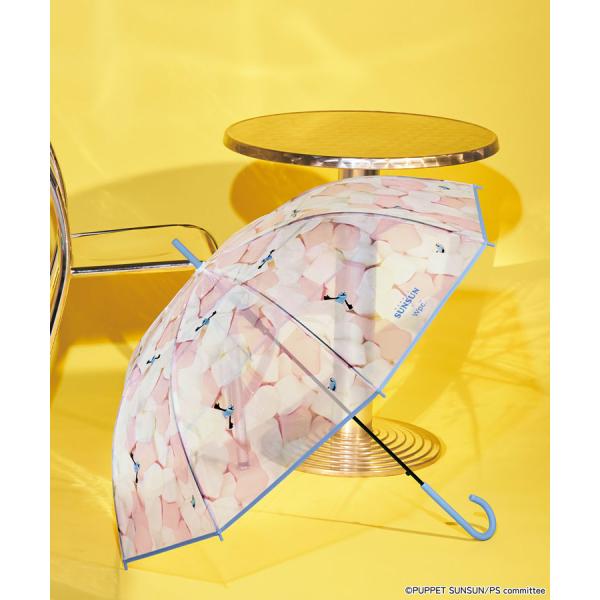 【PUPPET SUNSUN × Wpc.】スンスンがビニール傘のデザインに！程よい透明感が可愛いビニール傘。ふんわりとしたマシュマロの間から、ひょっこりと顔を出すスンスンの姿が愛らしく思わず笑顔に。雨の日が待ち遠しくなるような可愛い一本で...