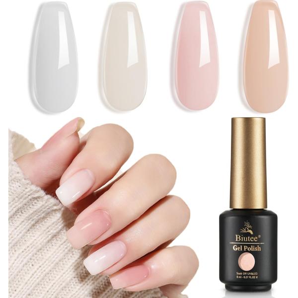 【内容量】：カラージェル×4本（8ml/本）、天然レジンを使用しているため、敏感肌、お子様のいるご家庭でも安心して使用可能。【ギフトボックス】中のカラーが開けずに分かる特殊な瓶を使用！カラー選びがよりやすい！おしゃれなギフトボックスに入れて...