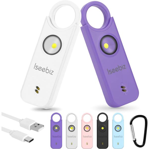 【最新の振動センサー両用ライト操作簡単】ラッチを引いてアラームを鳴らし、ライトが同時に点滅し始めます。音と光のダブルで危険を知らせることができます！ボタンを長押すとDiの音がし、10秒後ライトが一回点滅すると、起動します！振動したり揺れたり...