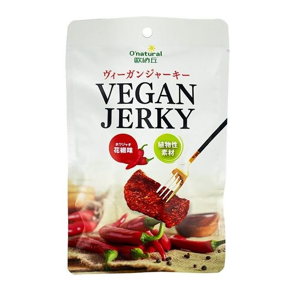 大豆や小麦タンパクなど、植物性原材料だけで作ったプラントベース のジャーキーです。スパイシーな、四川ペッパー味です。原材料：植物たんぱく（大豆加工品, 脱脂大豆粉, 小麦たんぱく, コーンスターチ）, 砂糖, 醤油（小麦、大豆を含む）, 麦...