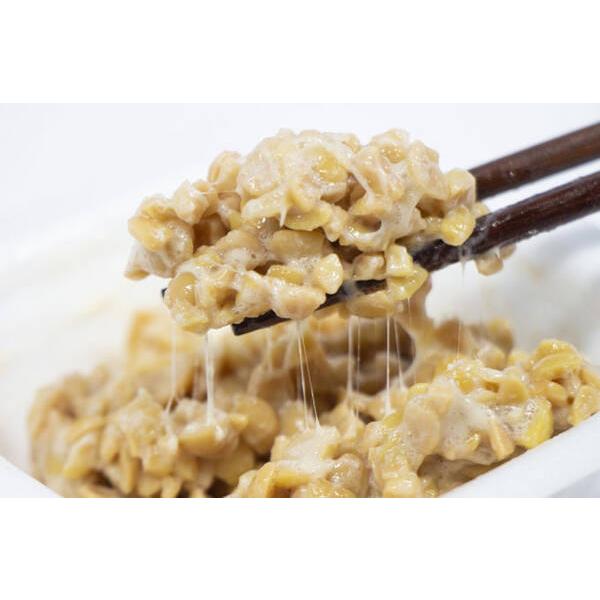 朝・市場に出荷された食品をその日の夕方に発送致します！（水・日を除く）ひきわり納豆は大豆を砕き、皮を取り除いた後に納豆菌をつけて発酵させます。 大豆を砕くため納豆菌が付着する表面積が広がること、皮が取り除かれていることなどから、その味わいや...