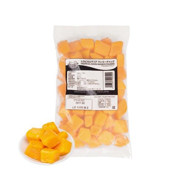 チャンクにカットしたマンゴーは、大振りで食べごたえもあります。ビュッフェなどにも便利な一品です。冷蔵庫または、常温にて半解凍し、そのままお召し上がりください。原材料：マンゴー賞味期限：製造から2年間　　爆買