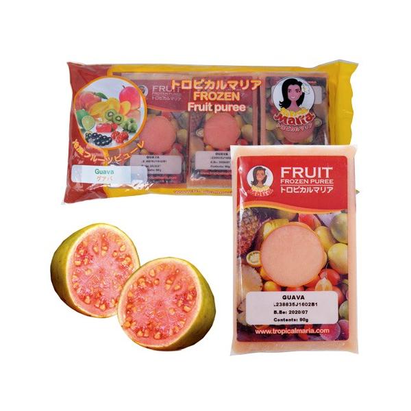 フルーツの女王グアバです。ピンクグアバを使用しているので、濃厚な味が楽しめます。原材料：果汁(グアバ)、砂糖賞味期限：製造から2年間　爆買