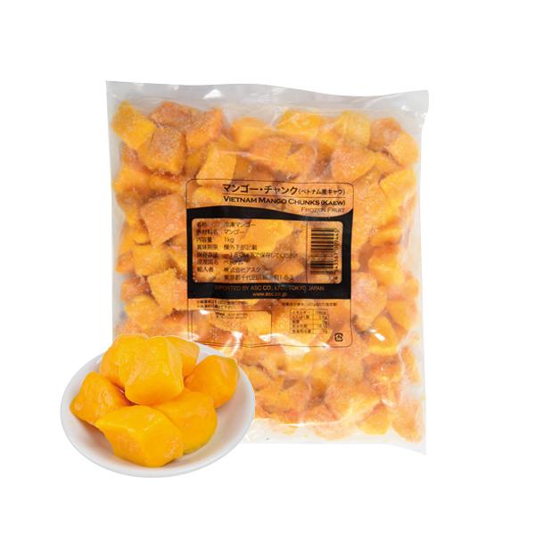 キャウ種は果肉と甘みが特徴のマンゴーです。果肉がしっかりとしていますので、料理に便利なマンゴーです。冷蔵庫または、常温にて半解凍し、そのままお召し上がりください。原材料：マンゴー賞味期限：製造から2年間　　爆買