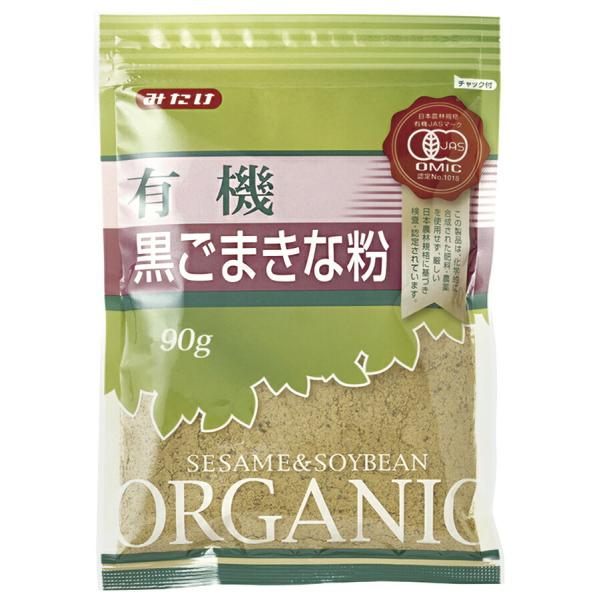 有機大豆・黒ごま100%使用、香ばしく、コクがあります。■大豆60％、ごま40％■豆乳に入れて飲むほか、きなこ餅などに原材料：有機大豆（アメリカ産）、有機黒胡麻（パラグアイ・ボリビア・メキシコ産）