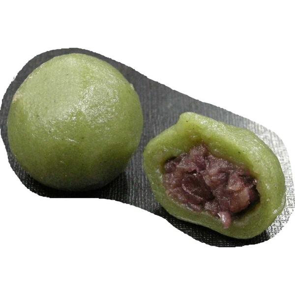 よもぎ入りの上新粉生地の中に粒あんが詰まった風味のよいミニだんごです。原材料：小豆粒あん（国内製造）、米粉、砂糖、よもぎ、植物油脂／加工でん粉、酵素（大豆由来）お召し上がり方：自然解凍で１〜２時間でお召し上がりいただけます。期限１年【栄養成...