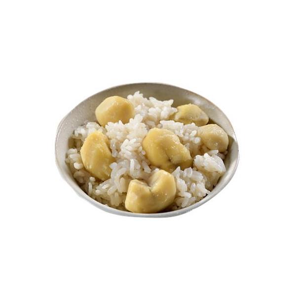 鰹、昆布、椎茸などでだしを取って味付けしたたれと、国産栗をセットした炊き込みご飯の素です。炊きたてご飯に混ぜるだけで簡単に栗ご飯ができあがります。(栗80g、たれ70g)原材料：【栗】栗（国産）、砂糖、【たれ】みりん、醤油、食塩、粗糖、昆布...