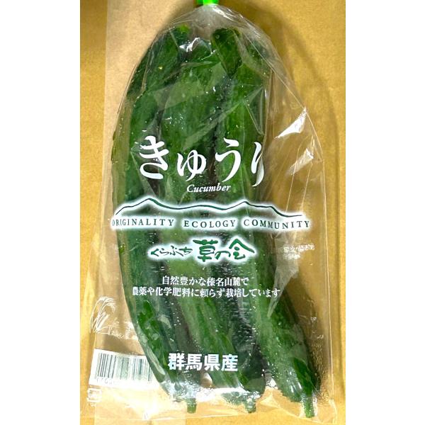 生産者：くらぶち草の会（群馬県高崎市）防除：農薬0回・化肥0回世界一栄養価が少ない野菜としてギネスに掲載されたと言われるきゅうりです。でもこれは「カロリーが低い野菜」としての話で、カリウムやビタミンKなどの栄養素はしっかり含まれています。
