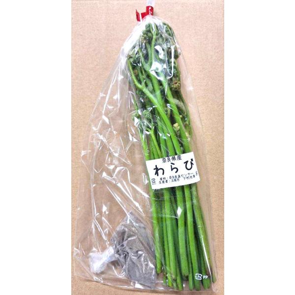 生産者：奈良産直センター（奈良県西吉野町）防除：農薬0回・化肥0回農薬はもちろん、肥料も投入しない自然栽培です。アク抜き用の木灰が付いています！爆買